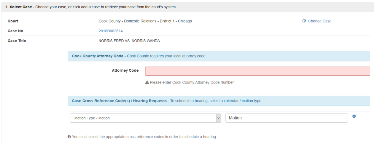 Updates to Solve Cook County Filing Issue: Case Cross Reference Numbers